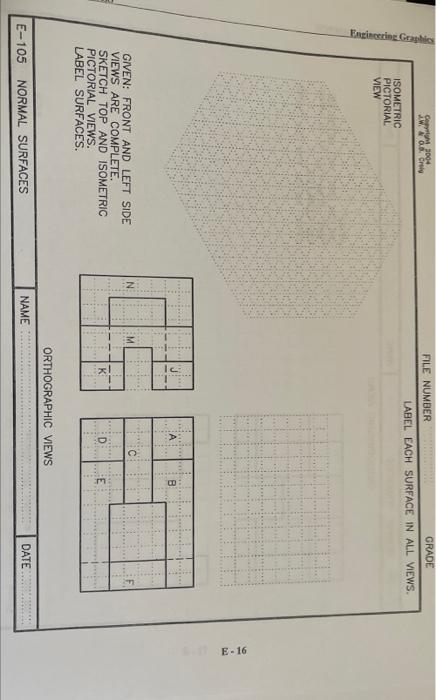 E−16Place your own labels in the surfaces os an aid | Chegg.com