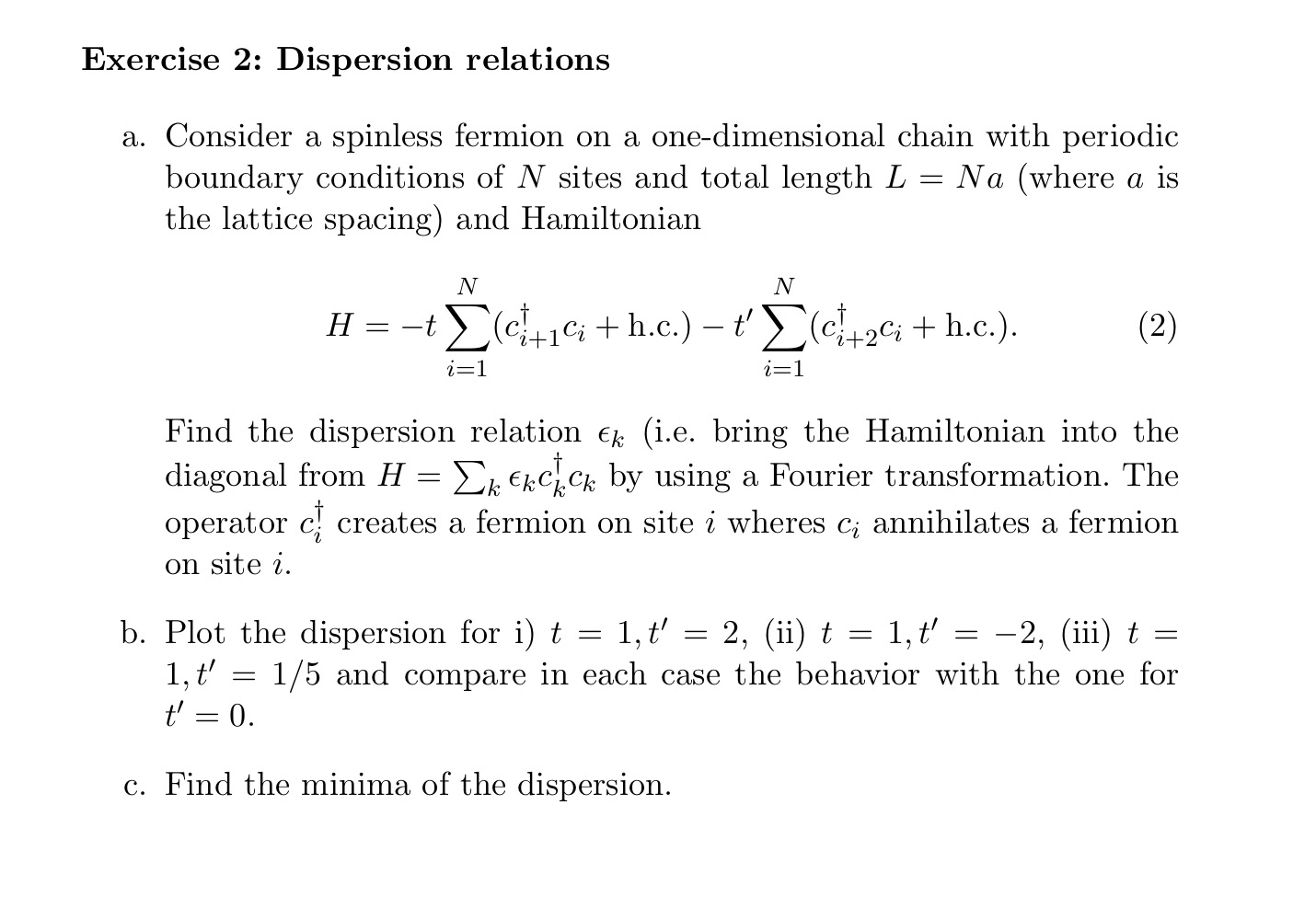 Exercise 2: Dispersion relations: I need detailed | Chegg.com