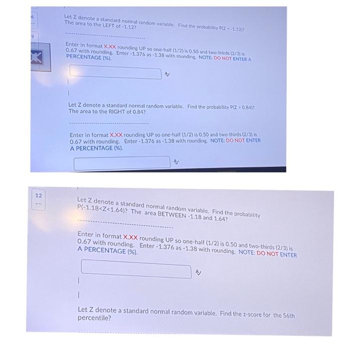 Solved Let Z denote a standard normal random variable. Find | Chegg.com