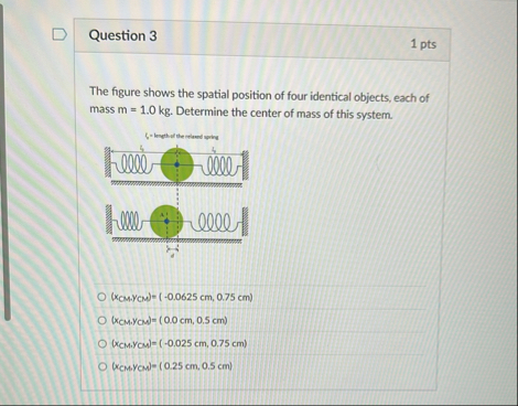 Solved Question 31 ﻿ptsThe figure shows the spatial position | Chegg.com