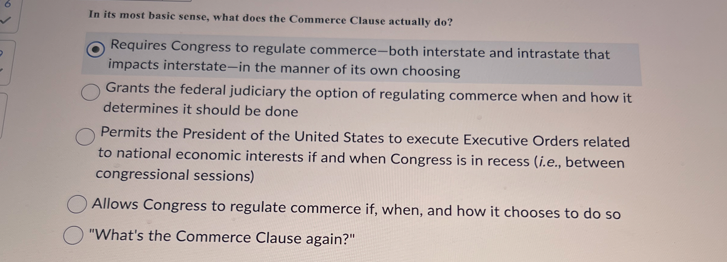 Solved In its most basic sense, what does the Commerce | Chegg.com