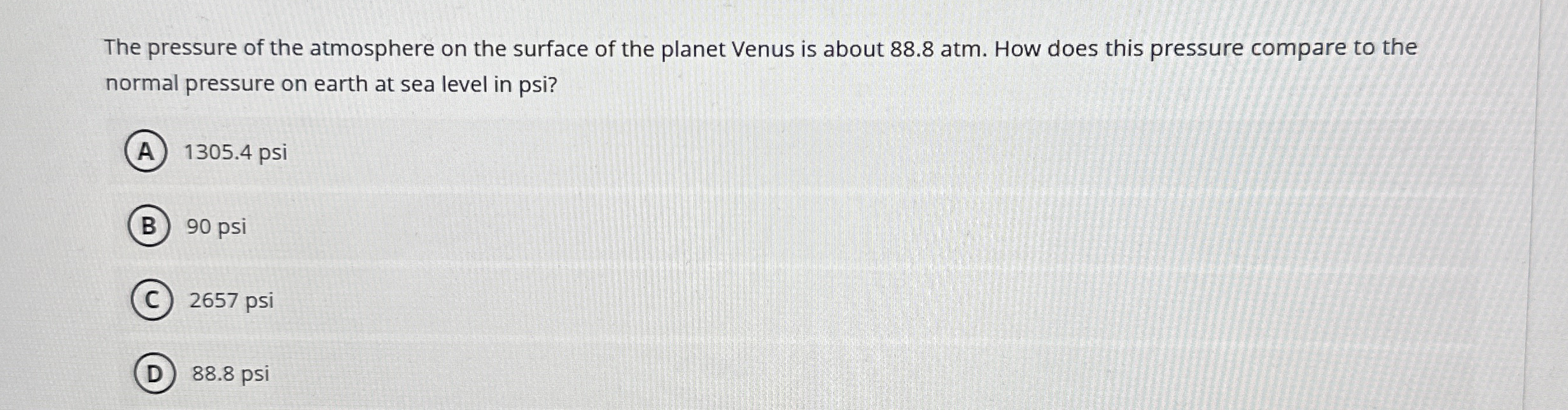 High Quality SOLUTION The pressure of the atmosphere on the surface of the | Chegg.com