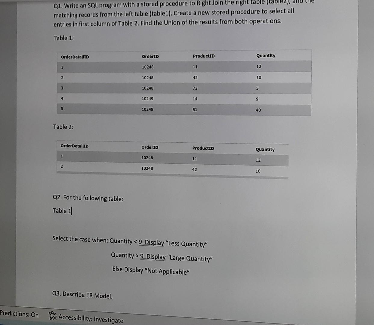 Solved a Q1. Write an SQL program with a stored procedure to | Chegg.com