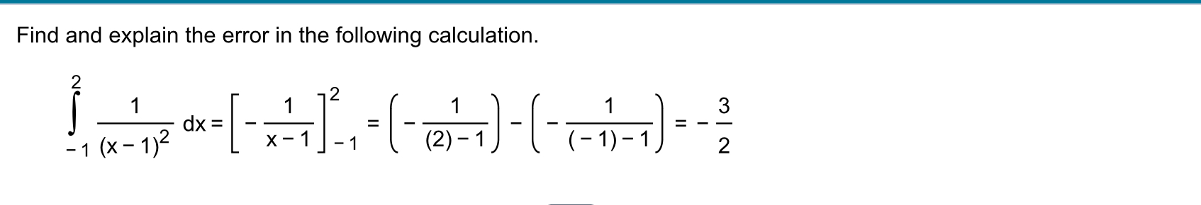 Solved Find and explain the error in the following | Chegg.com