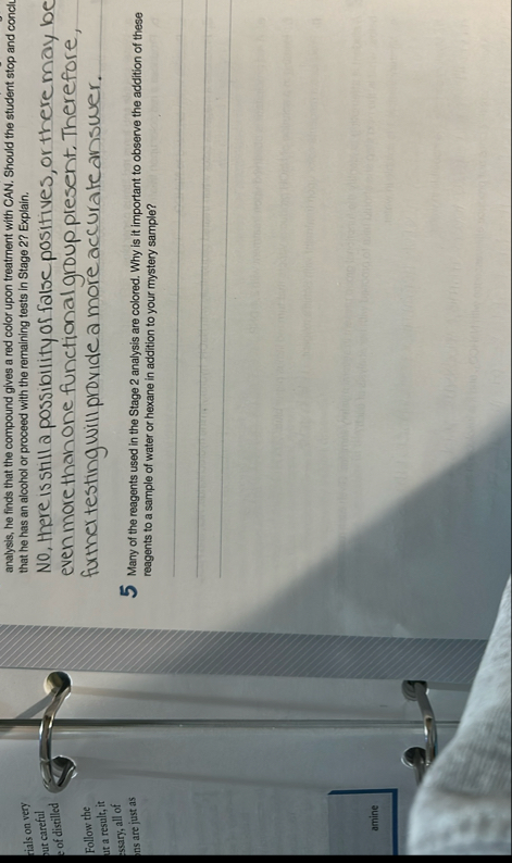 Solved analysis, he finds that the compound gives a red | Chegg.com