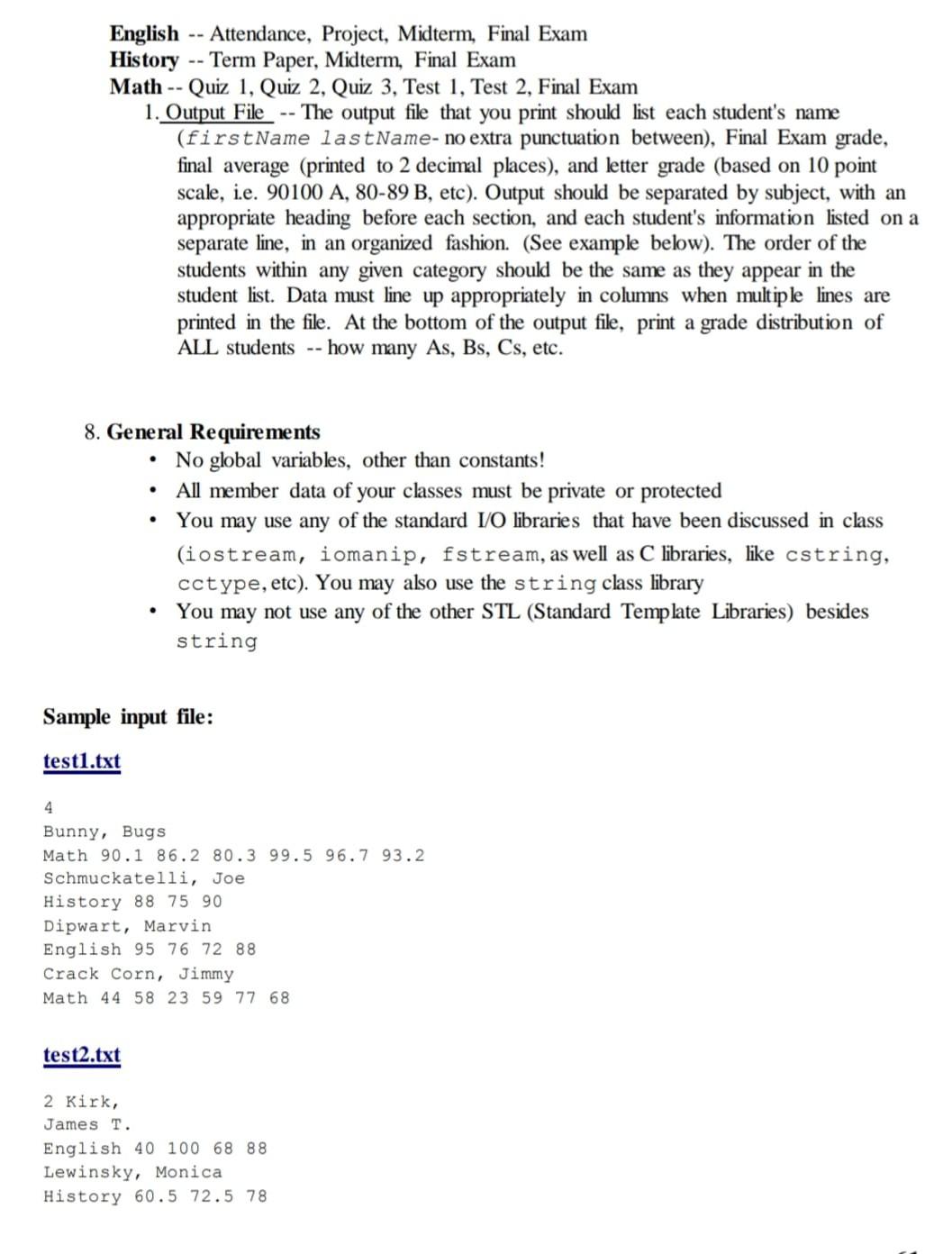 Solved Objective To gain experience with inheritance, | Chegg.com