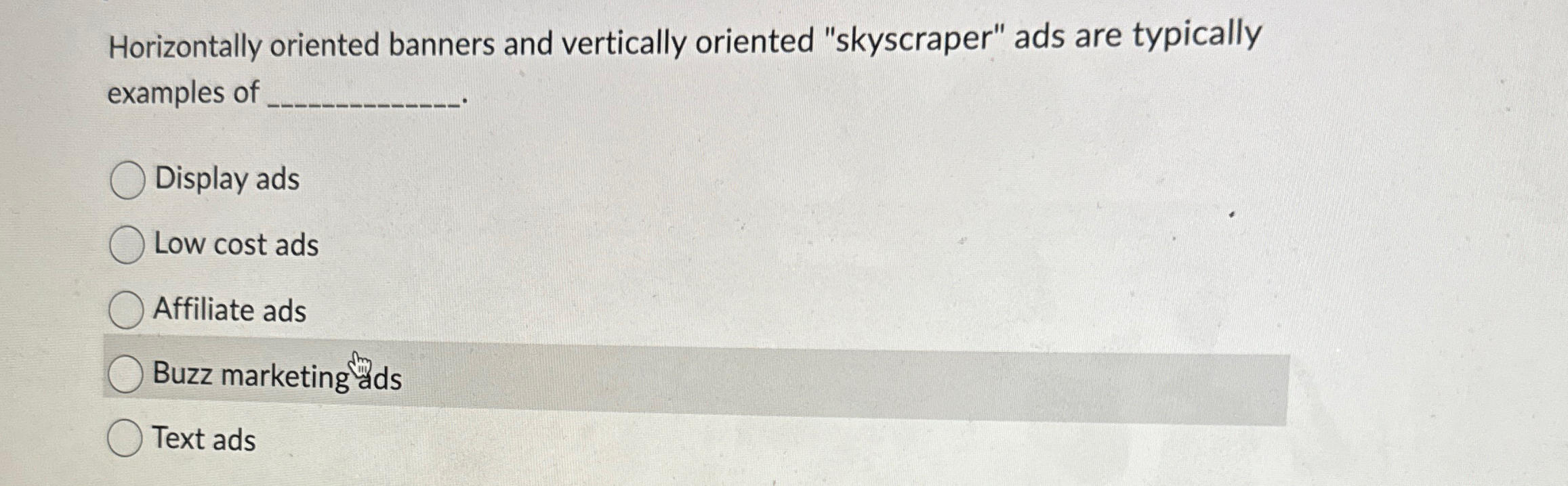 Solved Horizontally oriented banners and vertically oriented | Chegg.com