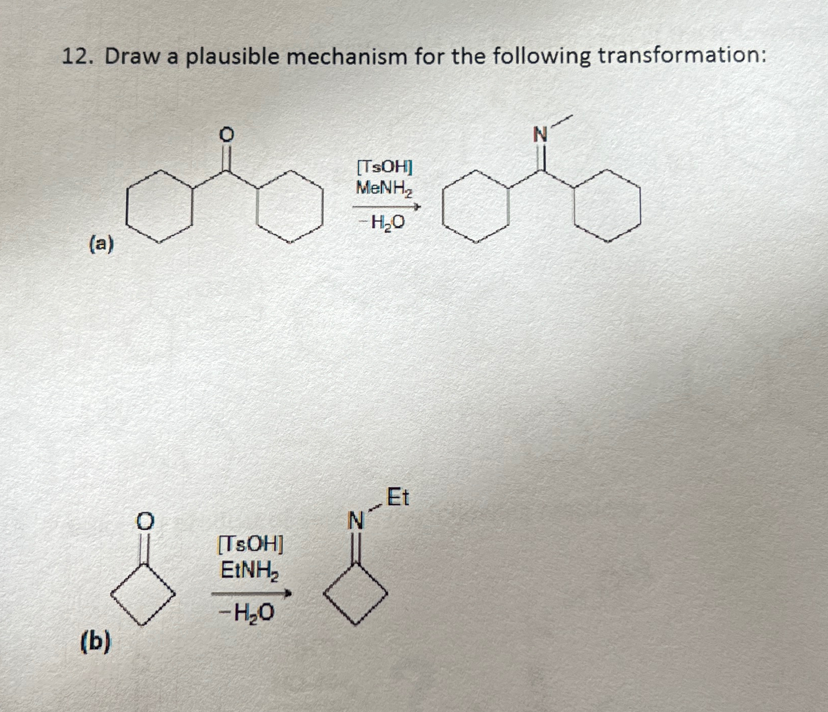 Solved Draw a plausible mechanism for the following | Chegg.com