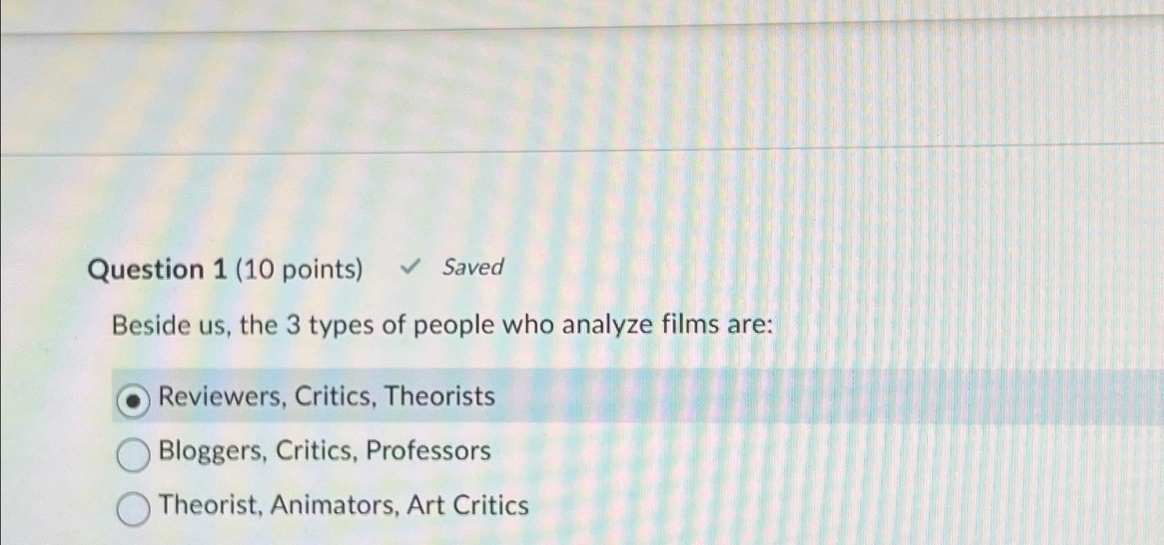 Solved Question 1 (10 ﻿points) ﻿SavedBeside us, ﻿the 3 | Chegg.com