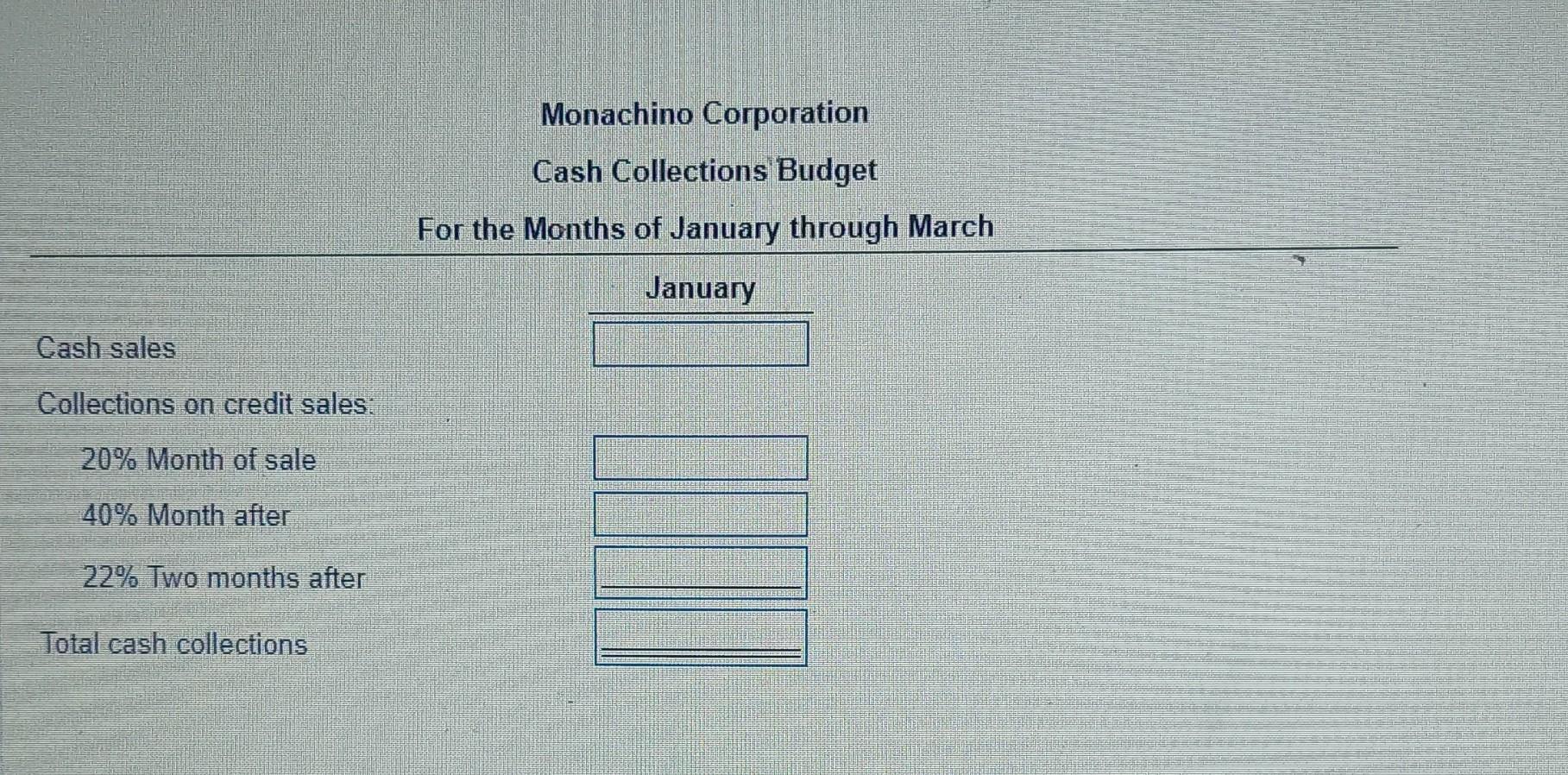 Solved Monachino Corporation has found that 80% of its sales | Chegg.com