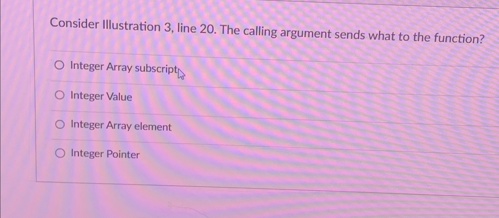 Solved Consider Illustration 3, ﻿line 20. ﻿The calling | Chegg.com