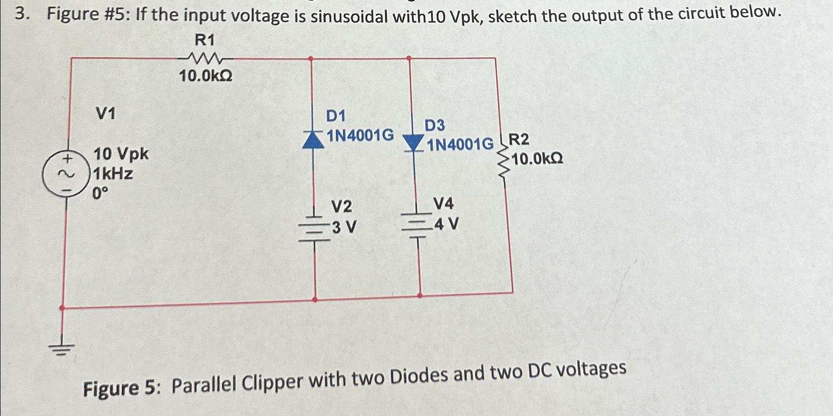Solved Figure #5: If the input voltage is sinusoidal with | Chegg.com