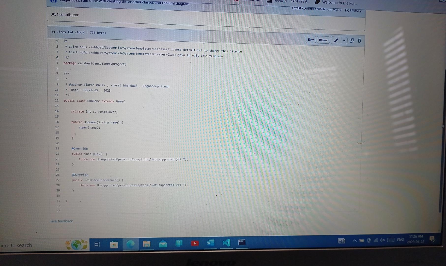 Solved 30 lines (18 sloc ∣715 Bytes package | Chegg.com
