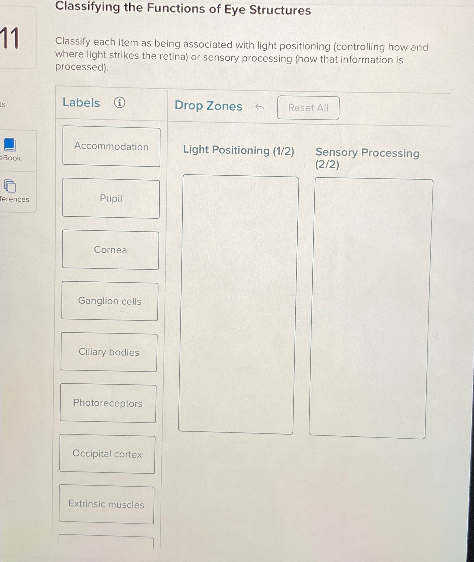 Solved Classifying the Functions of Eye Structures11Classify | Chegg.com Solved Classifying the Functions of Eye Structures11Classify | Chegg.com