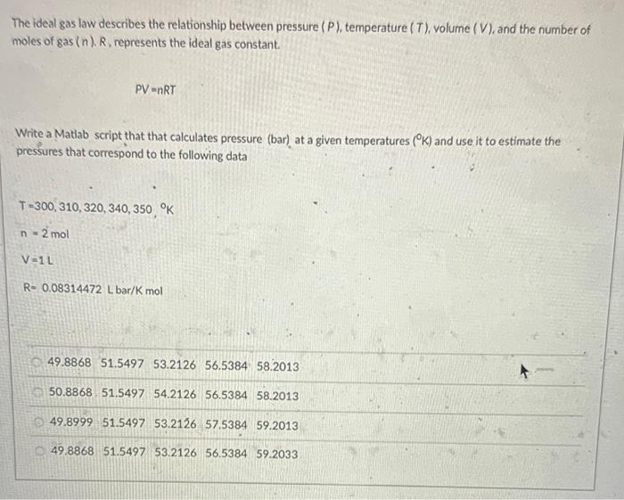 Solved Write A Matlab Script That Models The Population