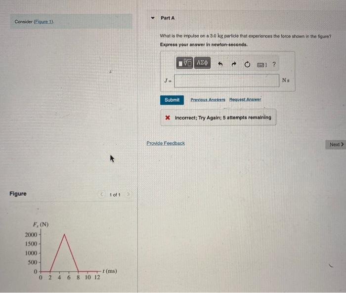 Solved Consider Figure 1. What is the impulse on a 3.0 kg | Chegg.com