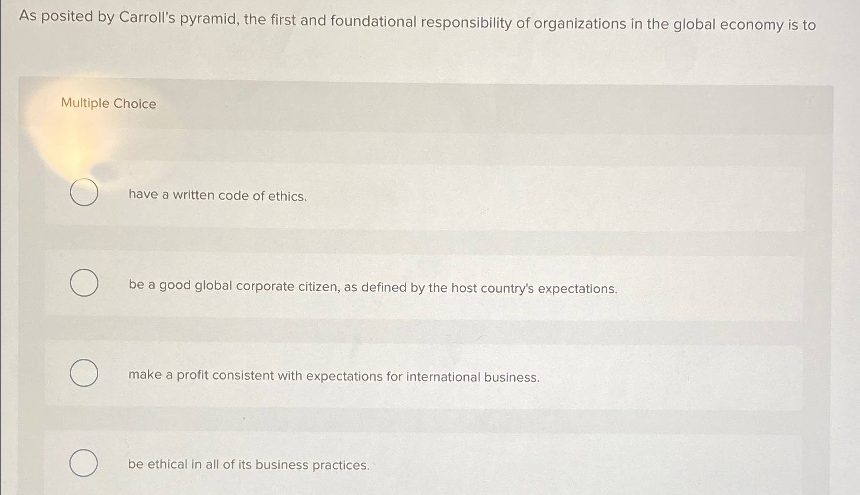 Solved As posited by Carroll's pyramid, the first and | Chegg.com