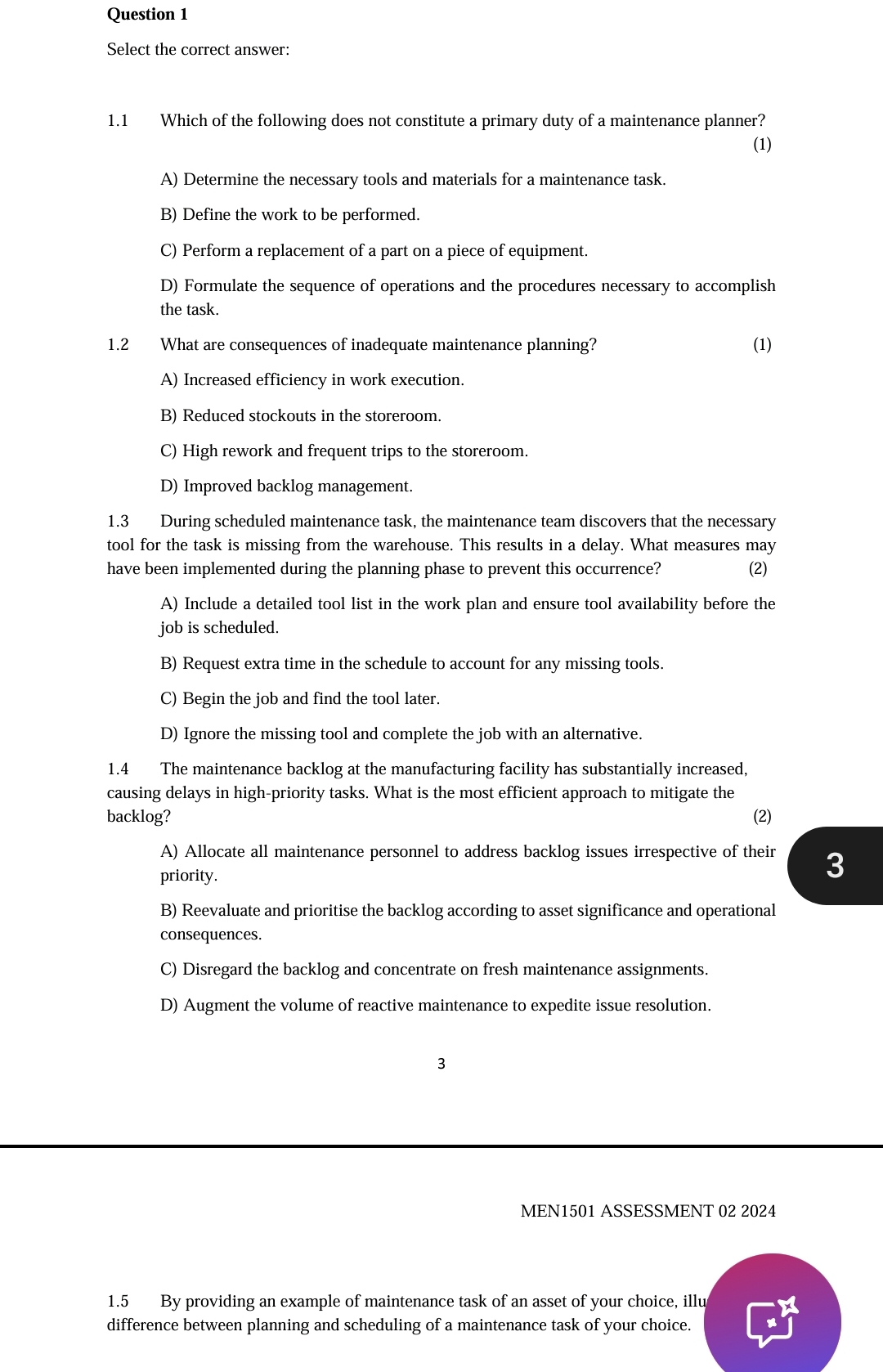 Solved difference between planning and scheduling of a | Chegg.com