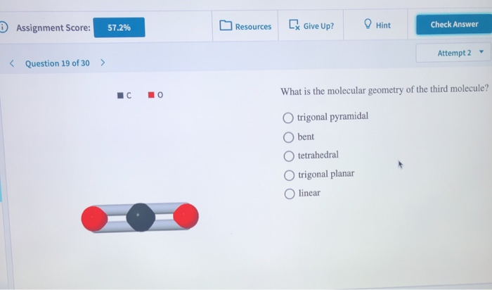 Solved Assignment Score: 57.2% Resources Ex Give Up? Hint | Chegg.com