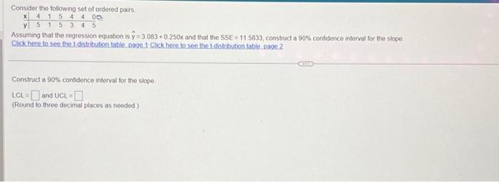 Solved Consider the following set of ordered pairs | Chegg.com