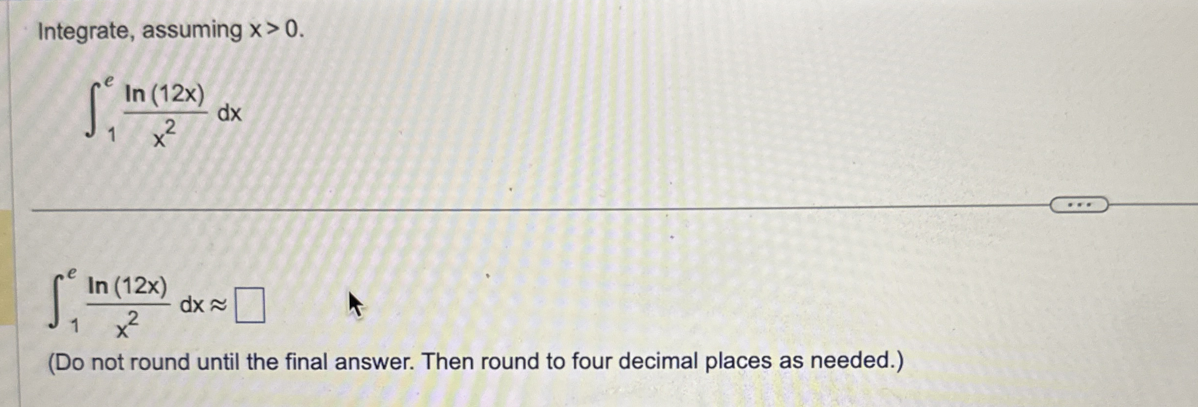 Solved Integrate, assuming | Chegg.com