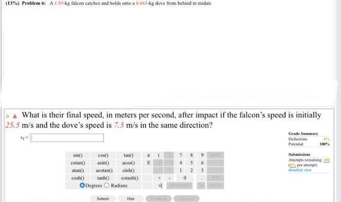 Solved (13\%) Problem 5: During a circus act, a performer | Chegg.com