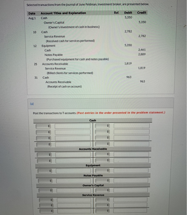 Solved Selected transactions from the journal of June | Chegg.com