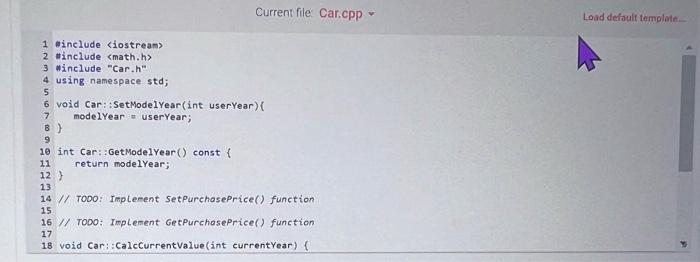 4.13 LAB: Car value (classes) Instructor note: | Chegg.com
