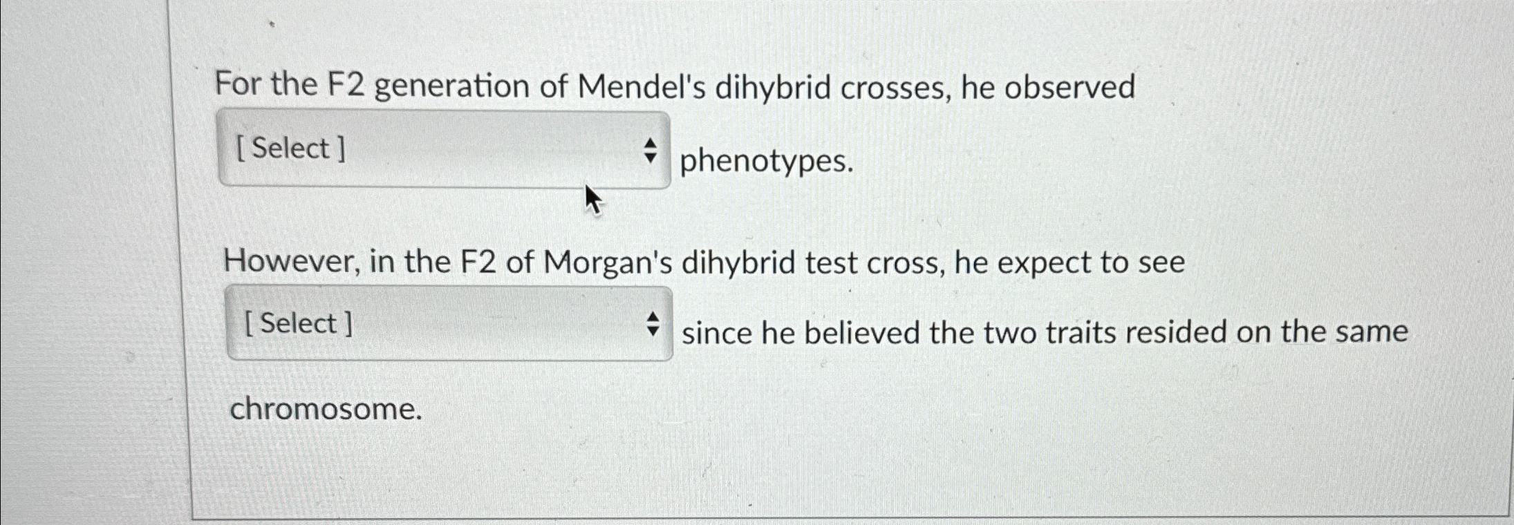 Solved For the F2 ﻿generation of Mendel's dihybrid crosses, | Chegg.com