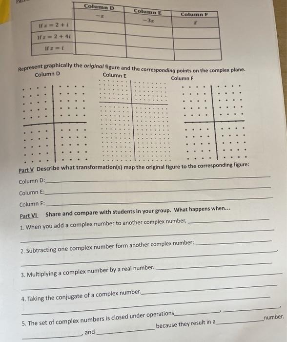 Solved Column D Column E -32 Column F 12=2+1 If+= 2 + 41 If | Chegg.com