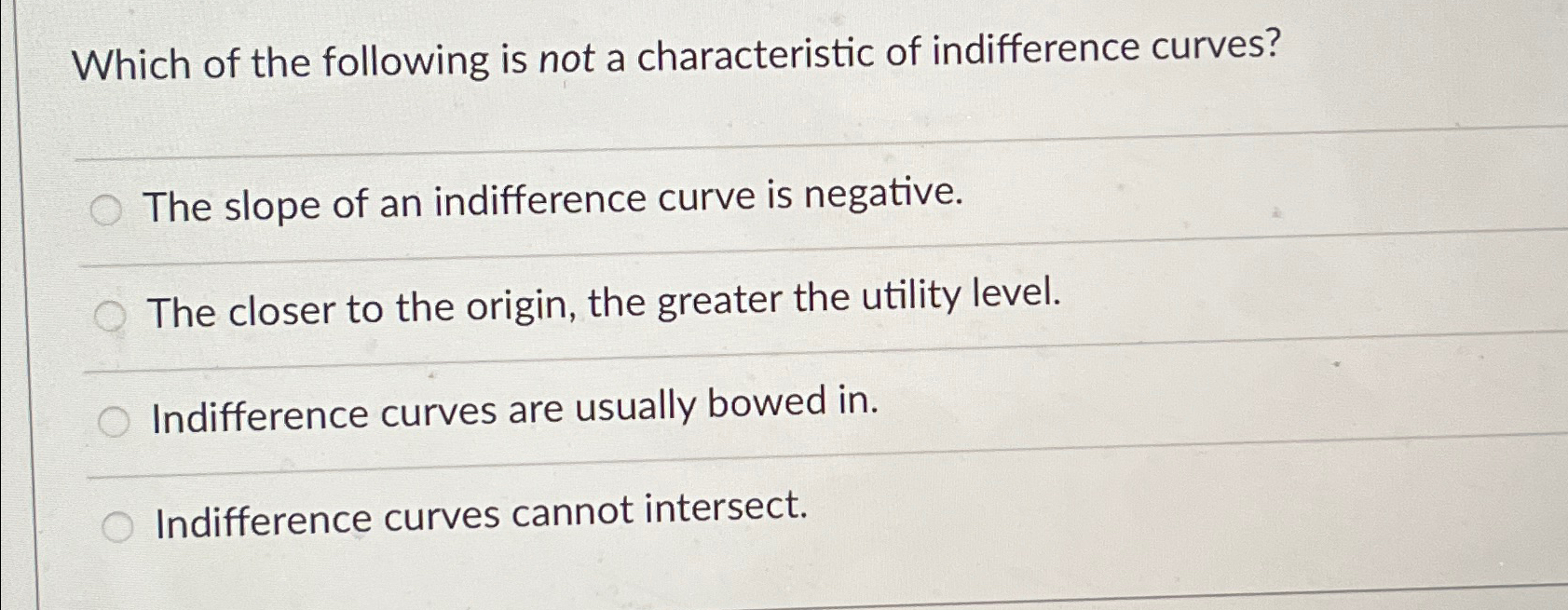 Solved Which of the following is not a characteristic of | Chegg.com