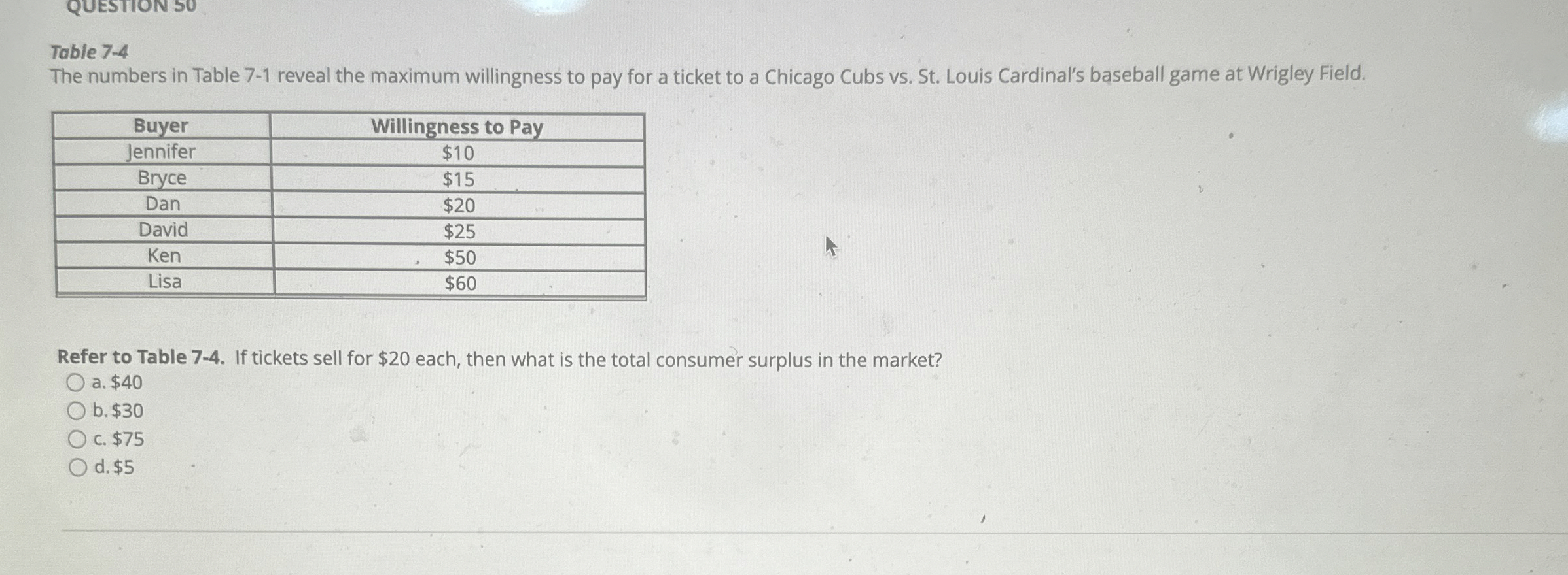 Solved Table 7-4The numbers in Table 7-1 ﻿reveal the maximum | Chegg.com