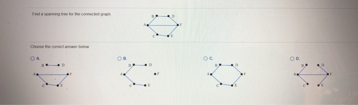 Solved Which of the following is not a property of a tree? O | Chegg.com