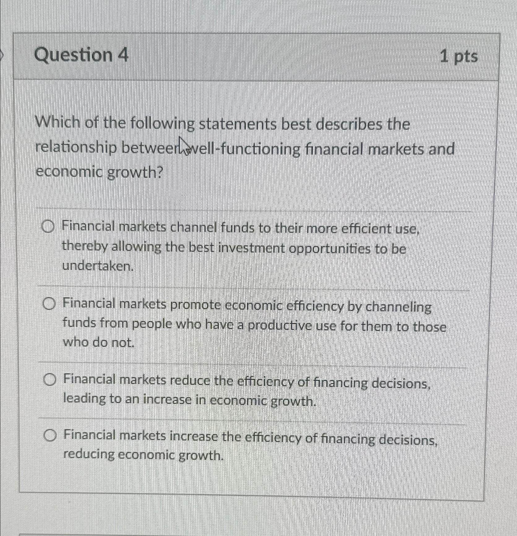 Solved Question 41 ﻿ptsWhich of the following statements | Chegg.com