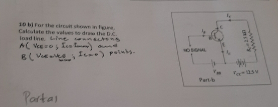 Solved 10 ﻿b) ﻿For the circuit shown in figure, Calculate | Chegg.com