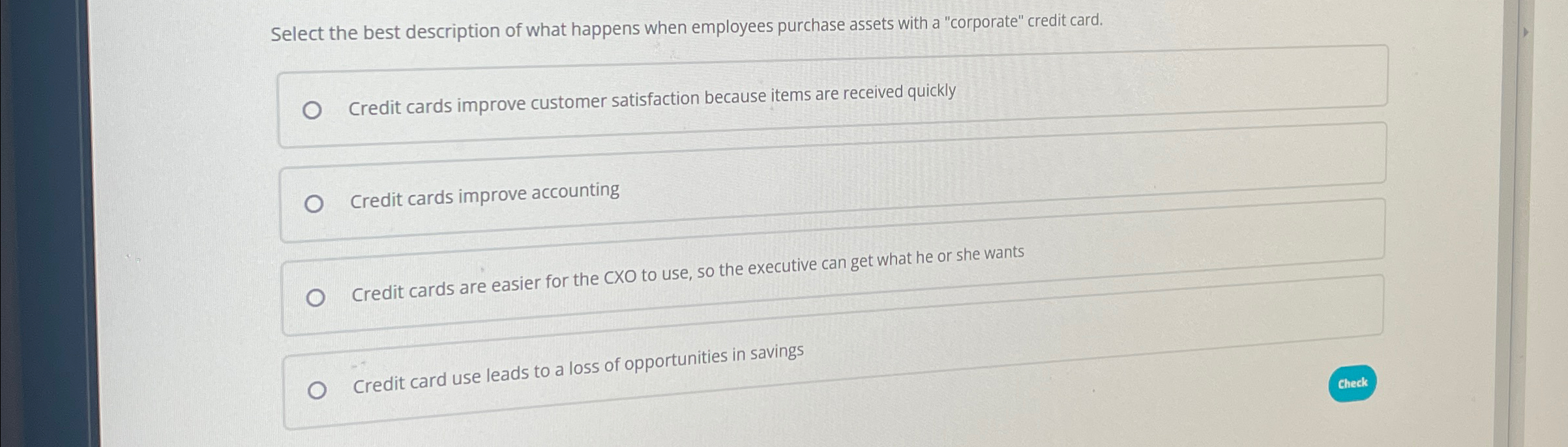Solved Select the best description of what happens when | Chegg.com