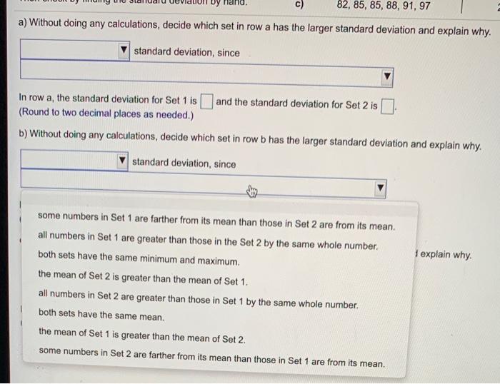 Solved Set 1 For each lettered part, a through c, examine | Chegg.com