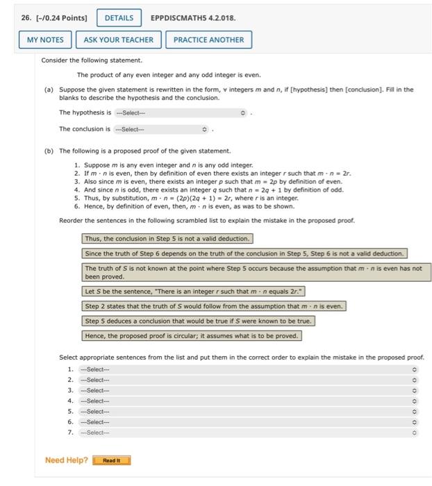 Solved Consider the following argument. All discrete | Chegg.com