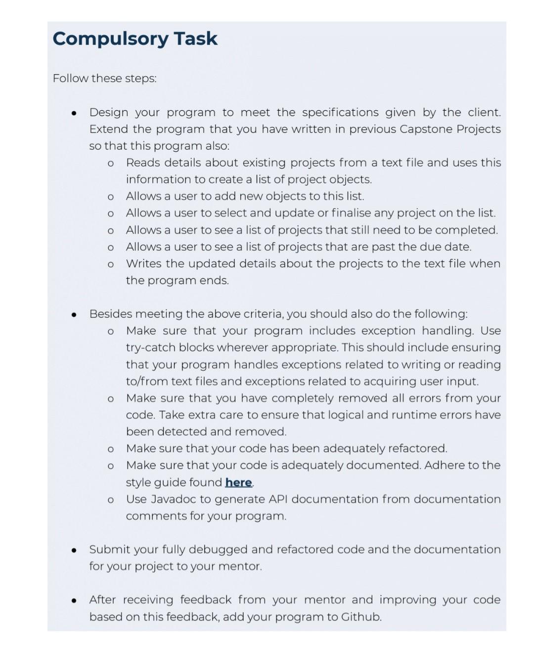 Solved Compulsory Task Follow these steps: Design your | Chegg.com