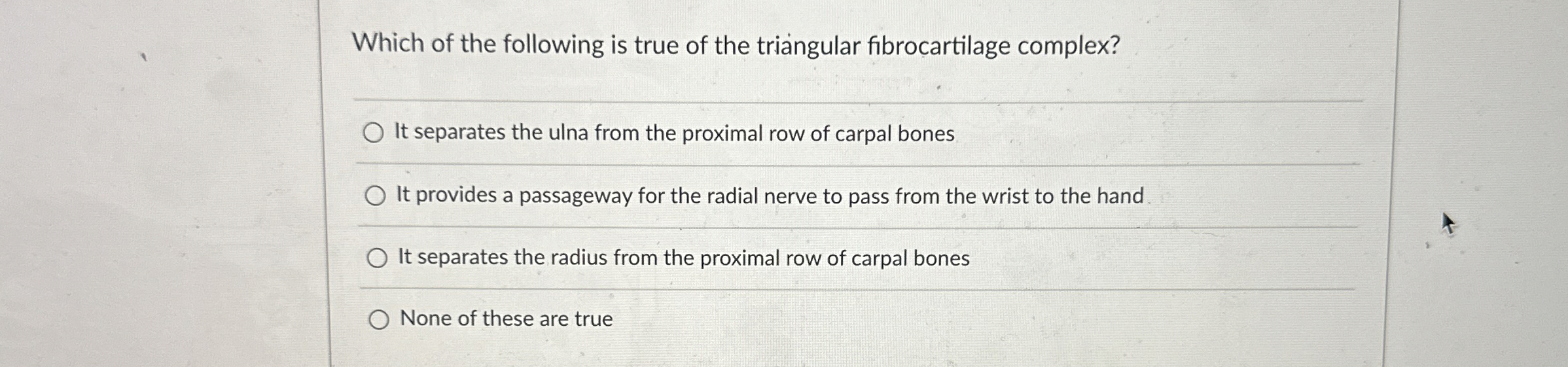 Solved Which of the following is true of the triangular | Chegg.com