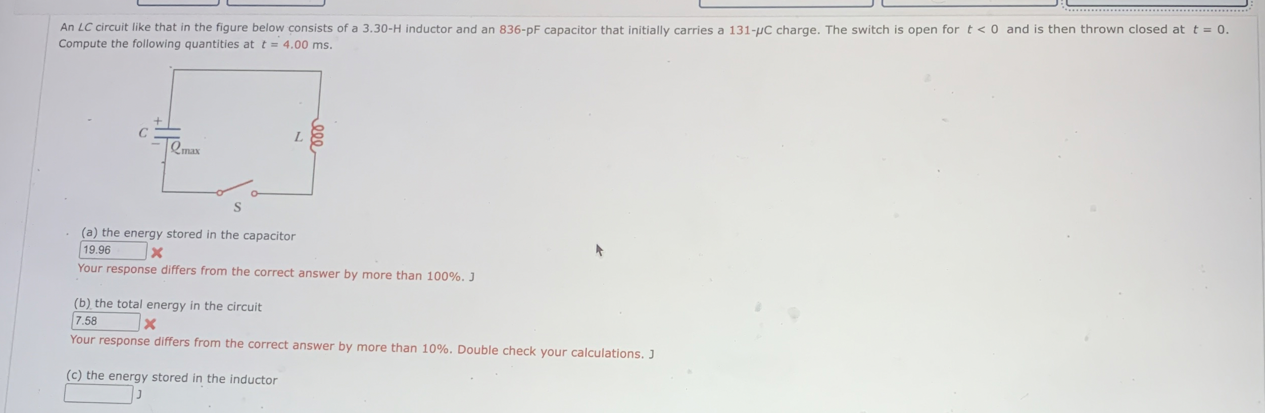 Solved Compute the following quantities at t=4.00ms.(a) ﻿the | Chegg.com