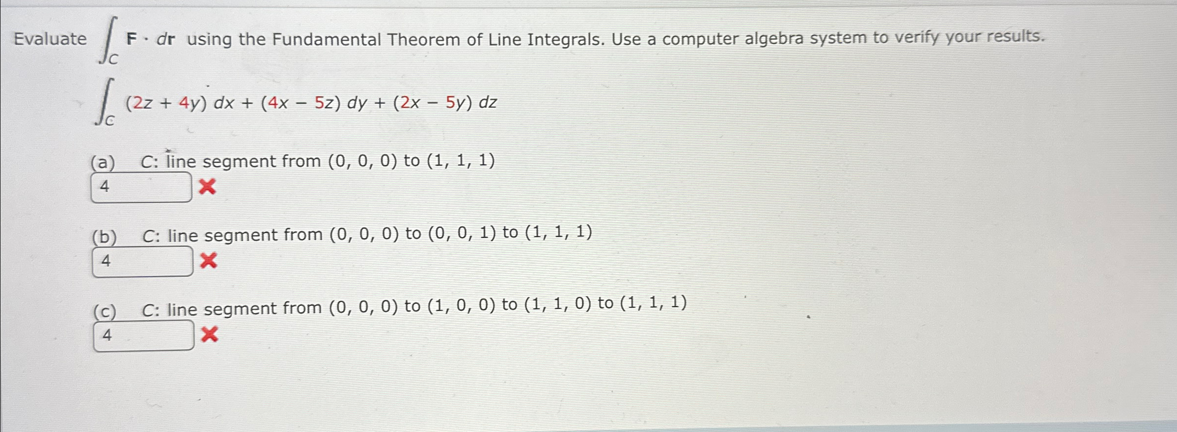 Solved Evaluate ∫C﻿F*dr ﻿using the Fundamental Theorem of | Chegg.com