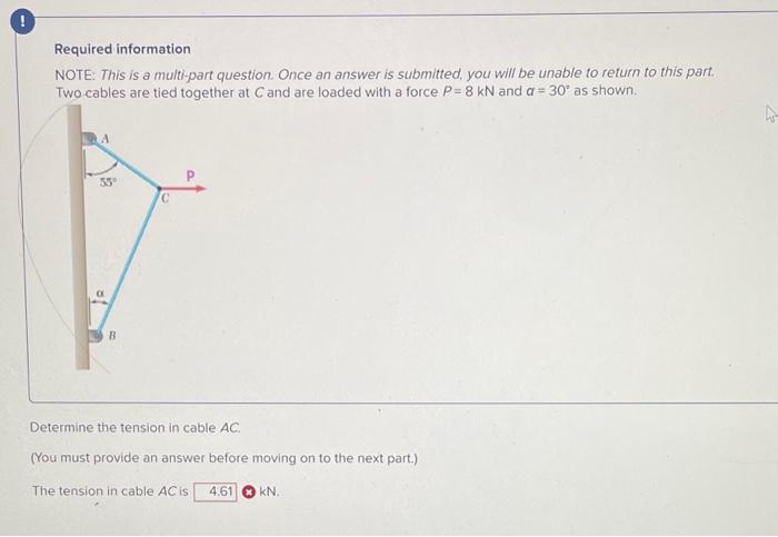 Solved Required information NOTE: This is a multi-part | Chegg.com