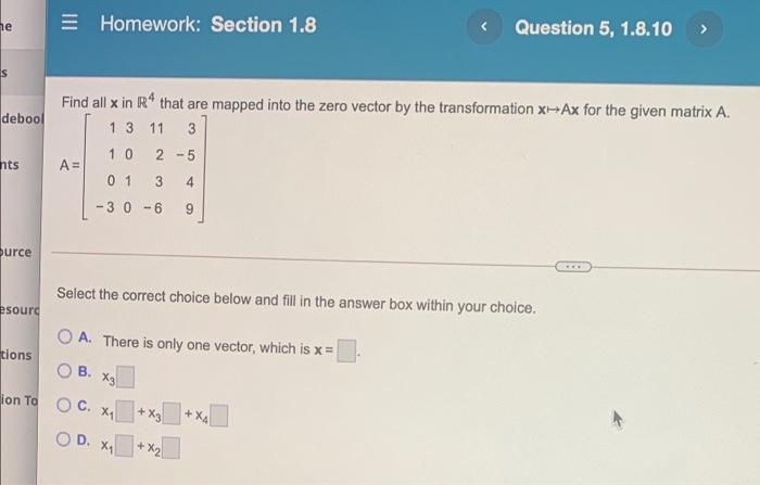 Solved He Homework Section 1 8 Question 5 1 8 10 Is Deboo
