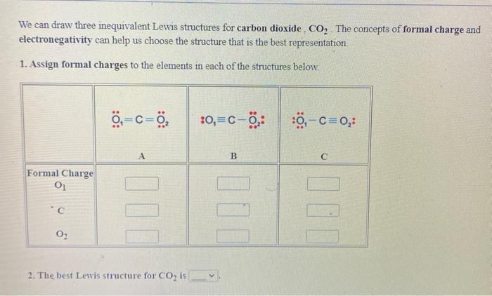 Solved We can draw three inequivalent Lewis structures for | Chegg.com
