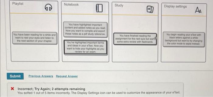 Solved Incorrect; Try Again; 2 attempts remaining You sorted | Chegg.com