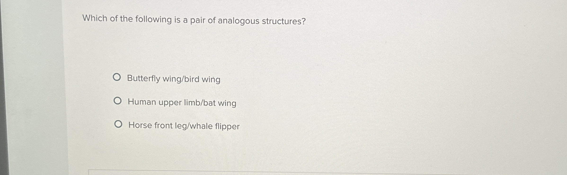 Solved Which of the following is a pair of analogous | Chegg.com