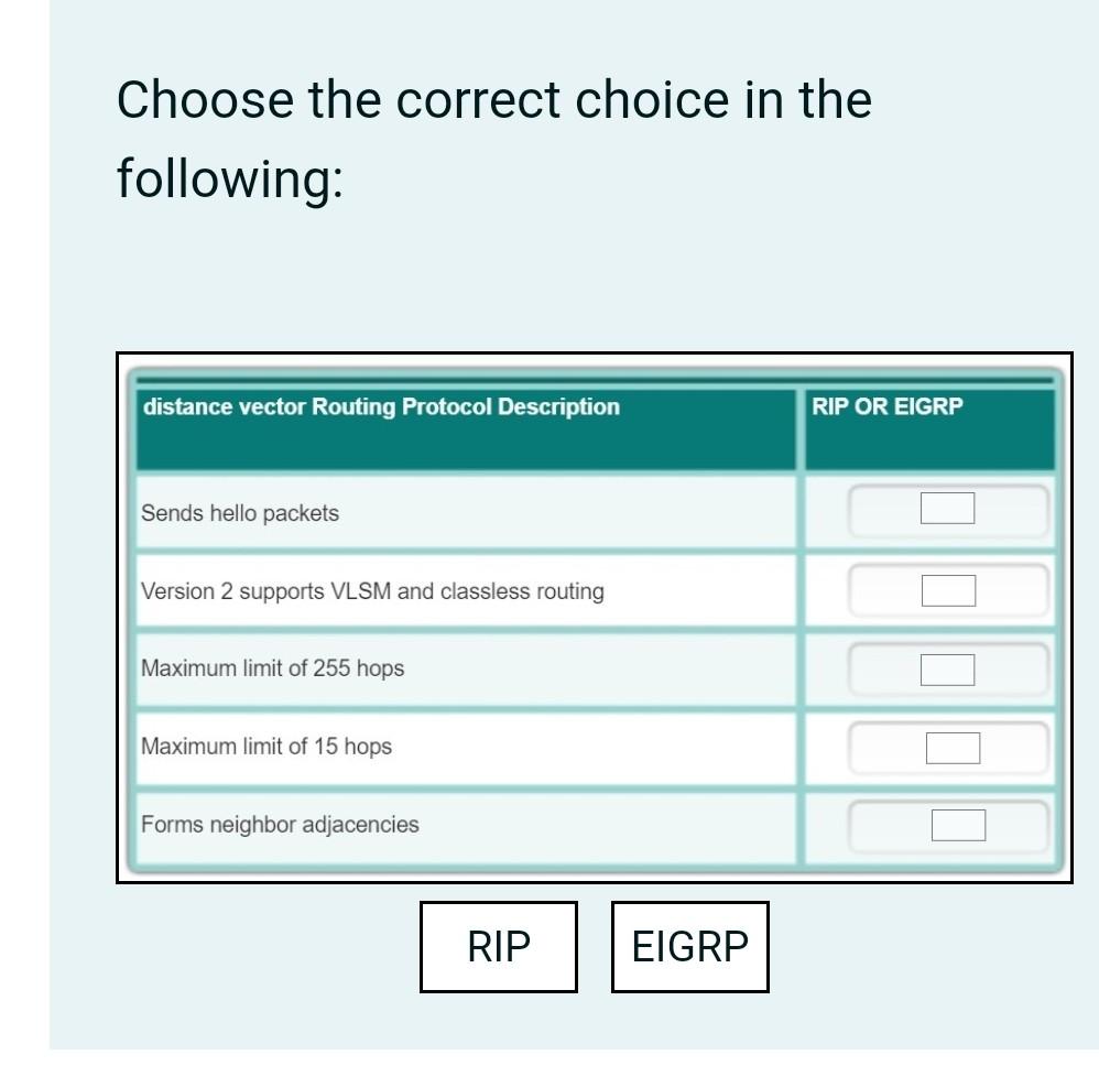 Solved Choose the correct choice in the following: | Chegg.com