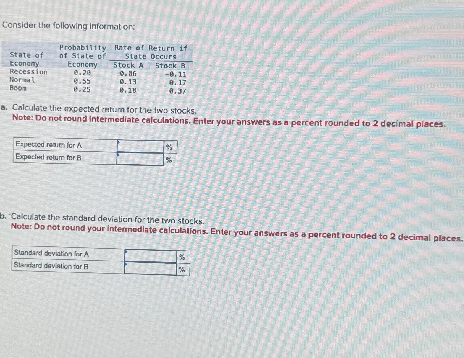 Solved Consider the following | Chegg.com