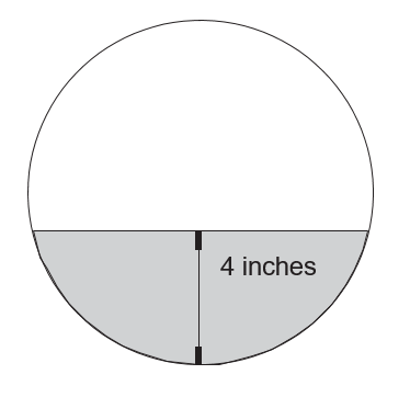 Solved 61.) What is the area of the 4 inch deep liquid in | Chegg.com